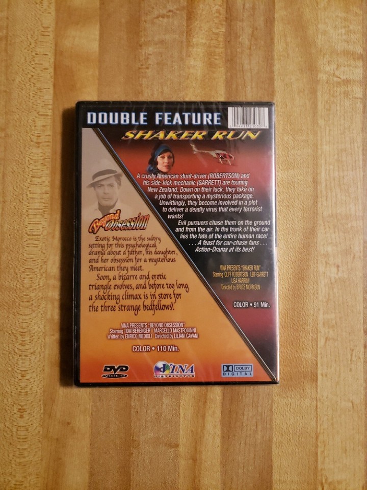 SHAKER RUN & BEYOND OBSESSION- (DVD, DOUBLE FEATURE)- LEIF GARRETT / T ...