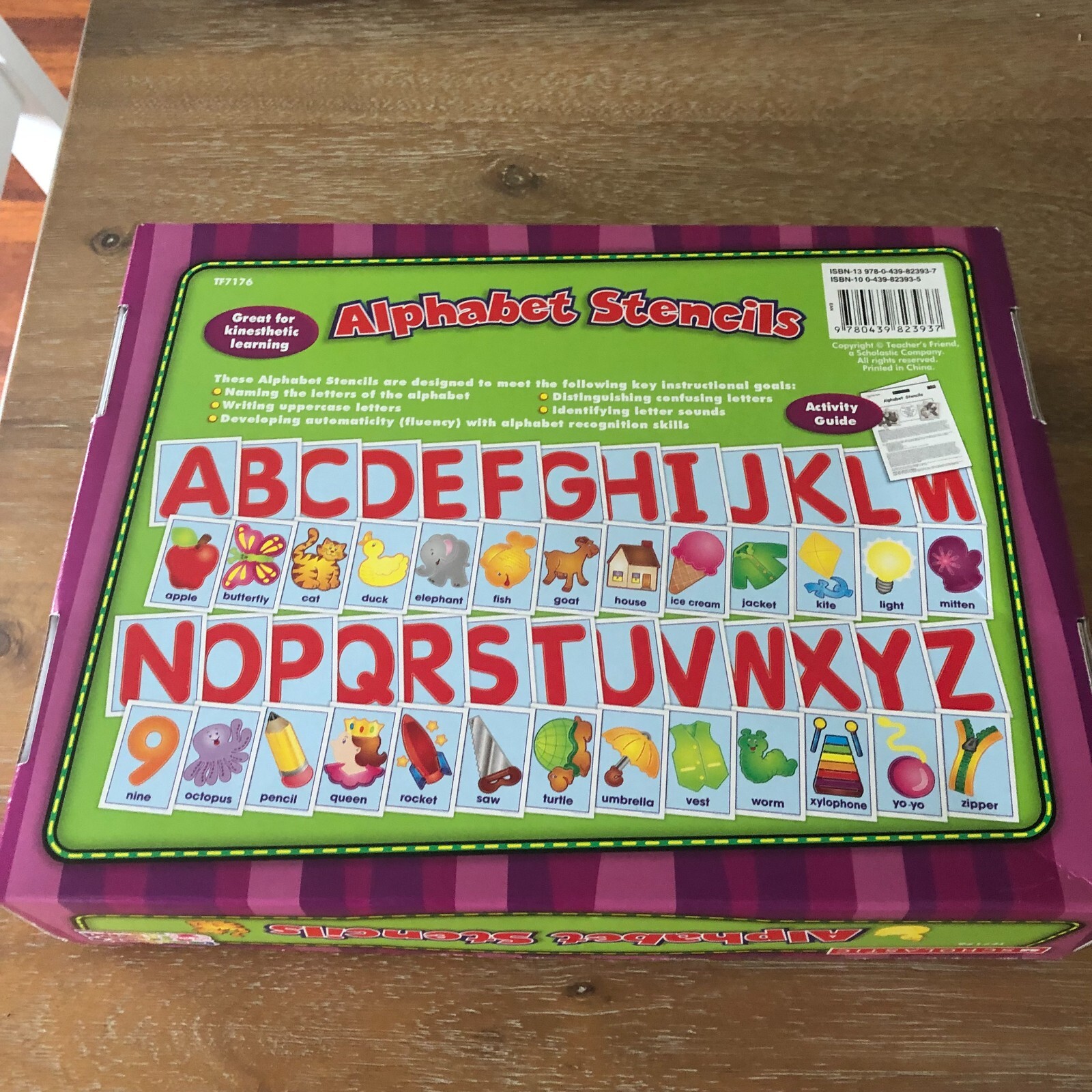 SCHOLASTIC ALPHABET STENCILS HANDS-ON LEARNING - NEW READ FULL ...
