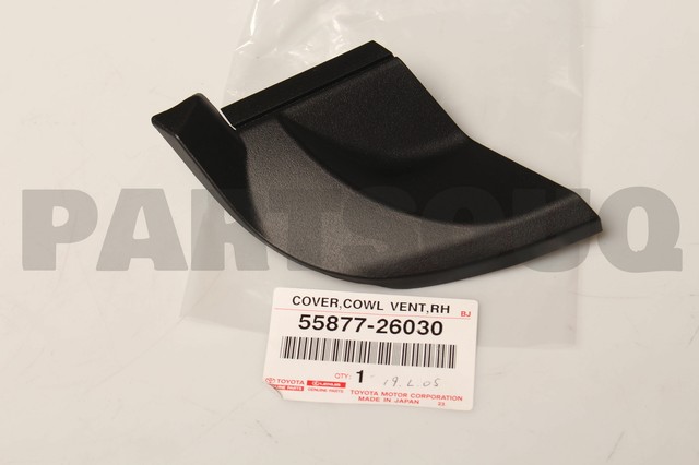 5587726030 Genuine Toyota Cover Cowl Vent RH 55877-26030 for sale ...
