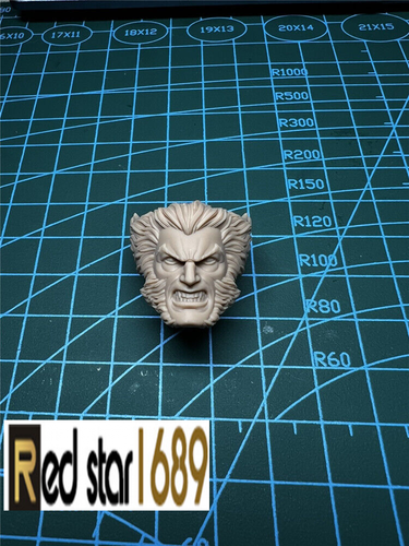 1:6 Head Sculpt Angry Wolverine Logan Model For 12" Male Action Figure ...