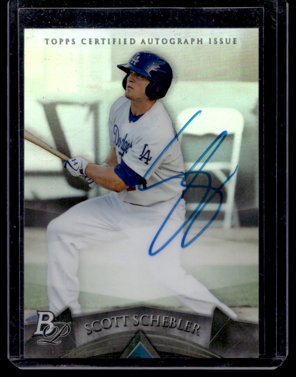 2014 Bowman Platinum Prospect Autographs Scott Schebler Auto Los ...