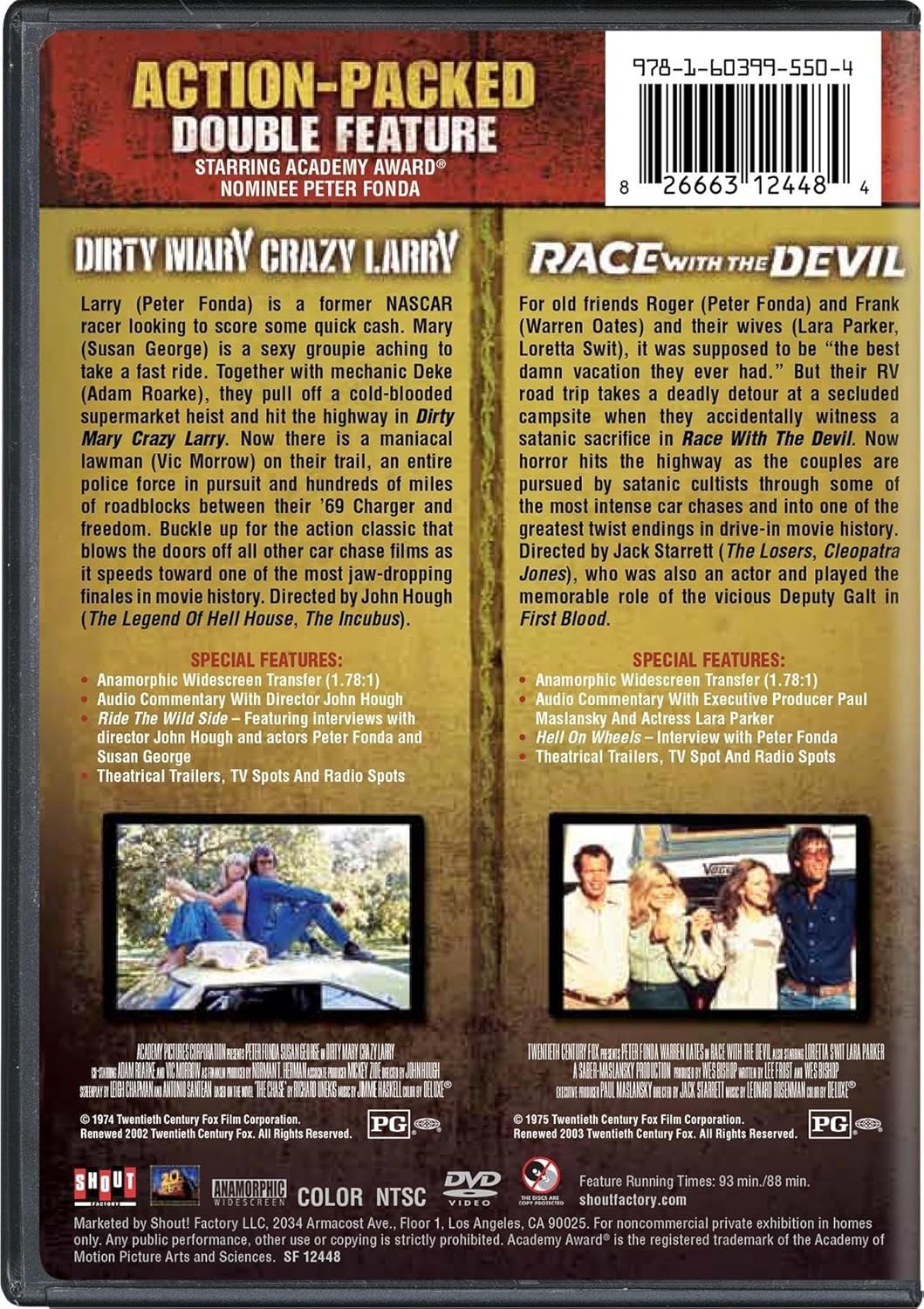 Dirty Mary Crazy Larry / Race With The Devil (Double Feature) (DVD ...