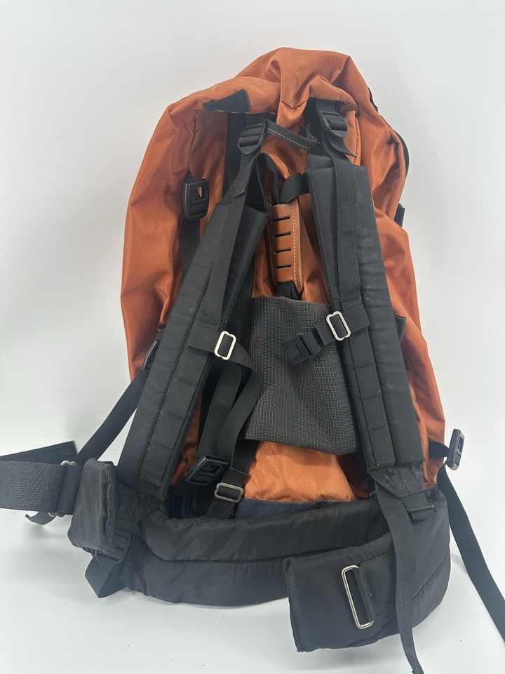 The North Face Hiking Backpack Orange/Black Adjustable Straps | eBay