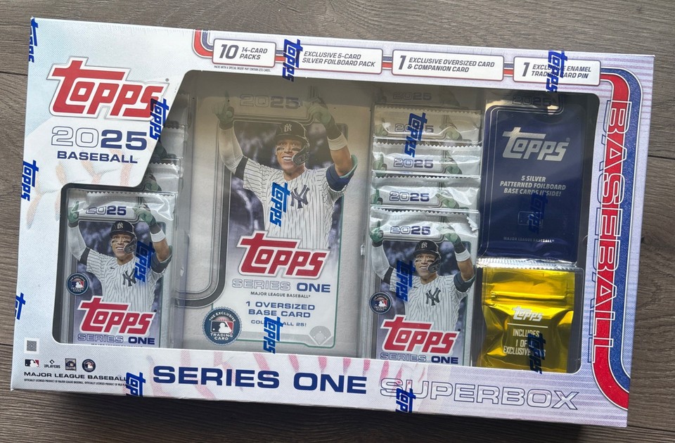2025 Topps Baseball Superbox Series 1 One Factory Sealed In Hand | eBay