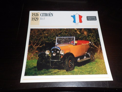 VARIOUS CITROEN Car Photo Spec Sheet Stat Info CARD | eBay