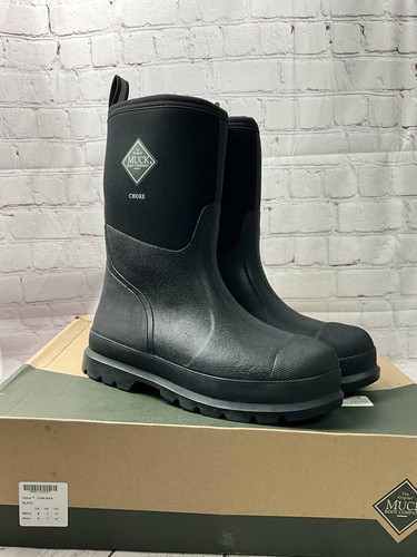 Muck Boot Chore Mid Calf Waterpoof Work Mens Black Casual Boots CHM ...