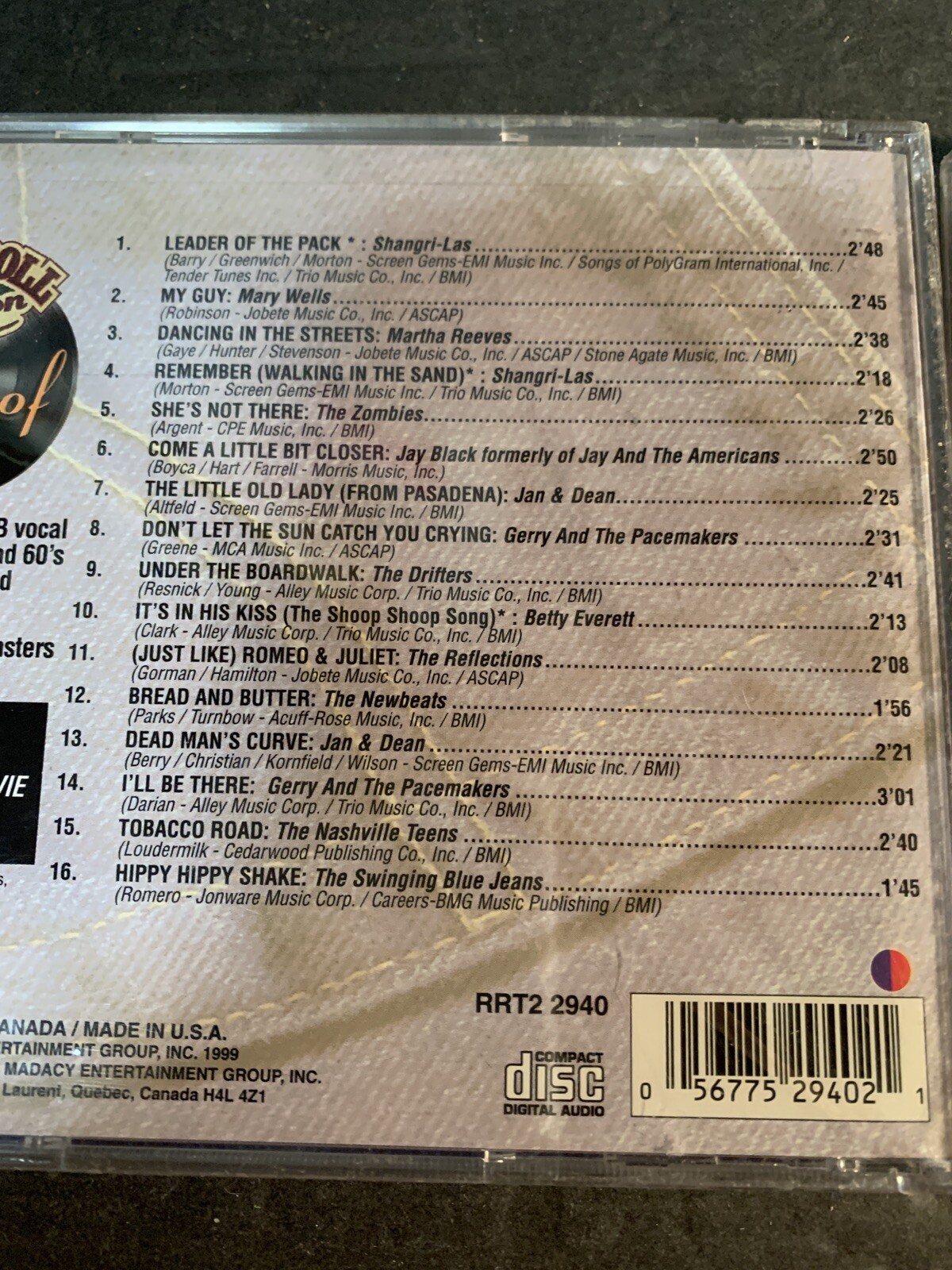 Rock n' Roll Reunion: Class of 64 by Various Artists (CD, 1997, Madacy ...