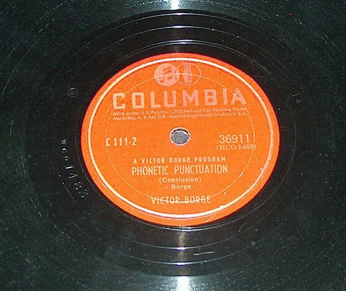 Columbia 36911 Victor Borge Program Phonetic Punctuation 10" 78RPM ...