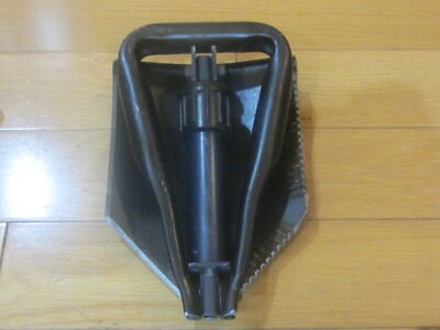 US ARMY E-TOOL-TRI-FOLD SHOVEL-W/Cover & Carrier Exc. Cond! You'll Dig ...