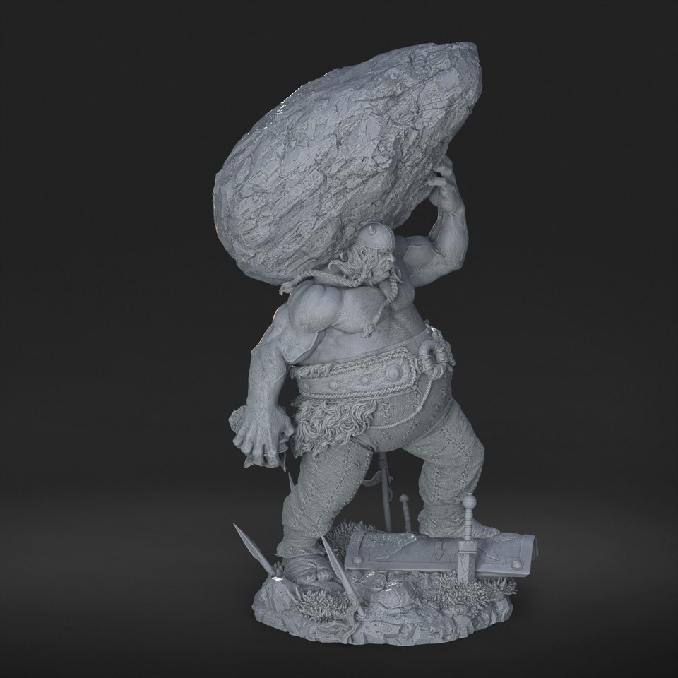 Obelix 3D Printed Figure, Asterix & Obelix Collectible Statue ...