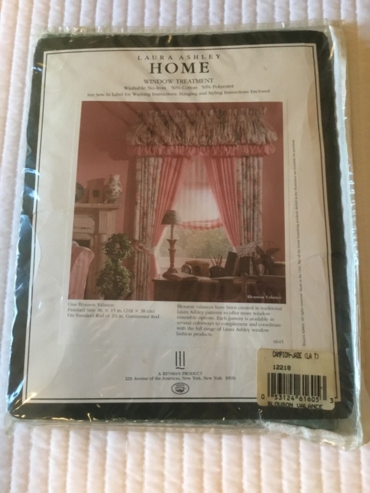 Laura Ashley CAMPION JADE Floral Blouson VALANCE NEW with Tags | eBay