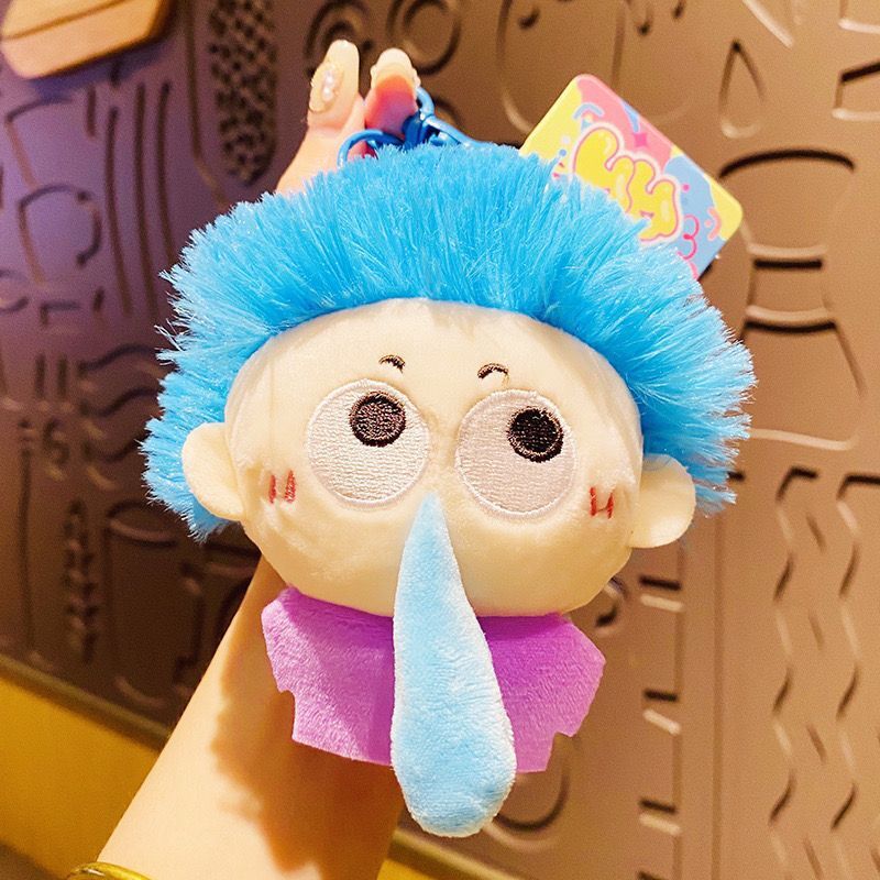 Cute Dopamine Snot Boy Plush Keychain Wholesale In Yellow Pink Blue ...