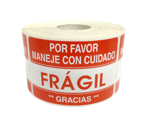 2x3 Fragil Maneje Con Cuidado Por Favor Labels Spanish Fragile 2 RLS of ...