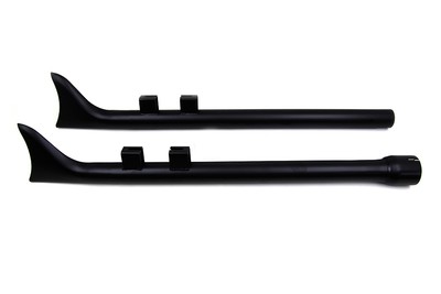 M8 33 inch Straight Fishtail Exhaust Extension Set Black | 301150 | V ...