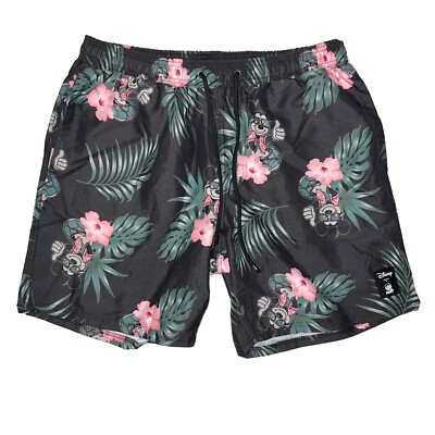 Neff x Disney Shorts Hawaiian Swim Walk Mickey Mouse Mens L NWT Swim ...