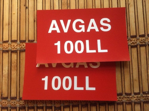 ️ GENERAL AVIATION AIRCRAFT WING AVGAS 100LL FILLER POINT DECALS -Set ...