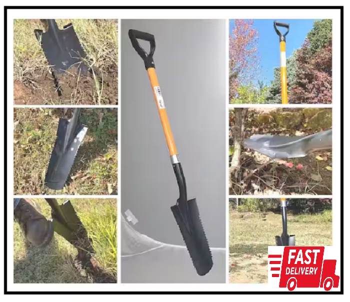 Drain Spade Teeth Shovel Multi-Purpose Metal Blade Shovel 48 in ...