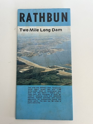 Vintage Rathbun Lake Map/brochure | eBay