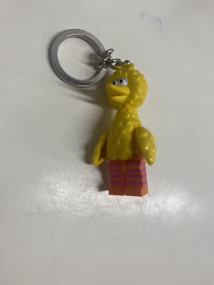 LEGO Sesame Street Yellow Big Bird Minifigure Keychain Keyring Key ...
