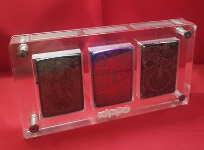 3 Grids Crystal Acrylic Display Frame Protective Case Storage Box For ...