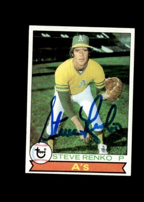Steve Renko 1979 Topps Oakland A's authentic autographed card | eBay