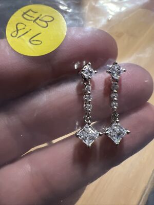 HSN Sterling Silver Dangle Earrings Marked 925 Meda (EB816) | eBay