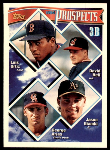 1994 Topps Luis Ortiz/David Bell/George Arias/Jason Giambi A Baseball ...