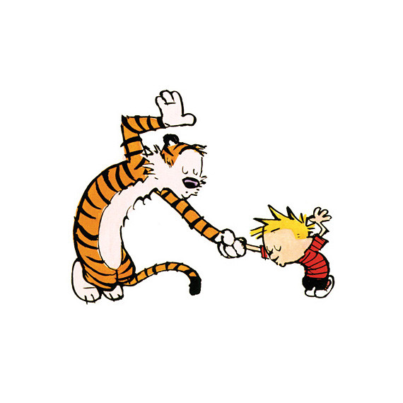 Calvin And Hobbes Dancing