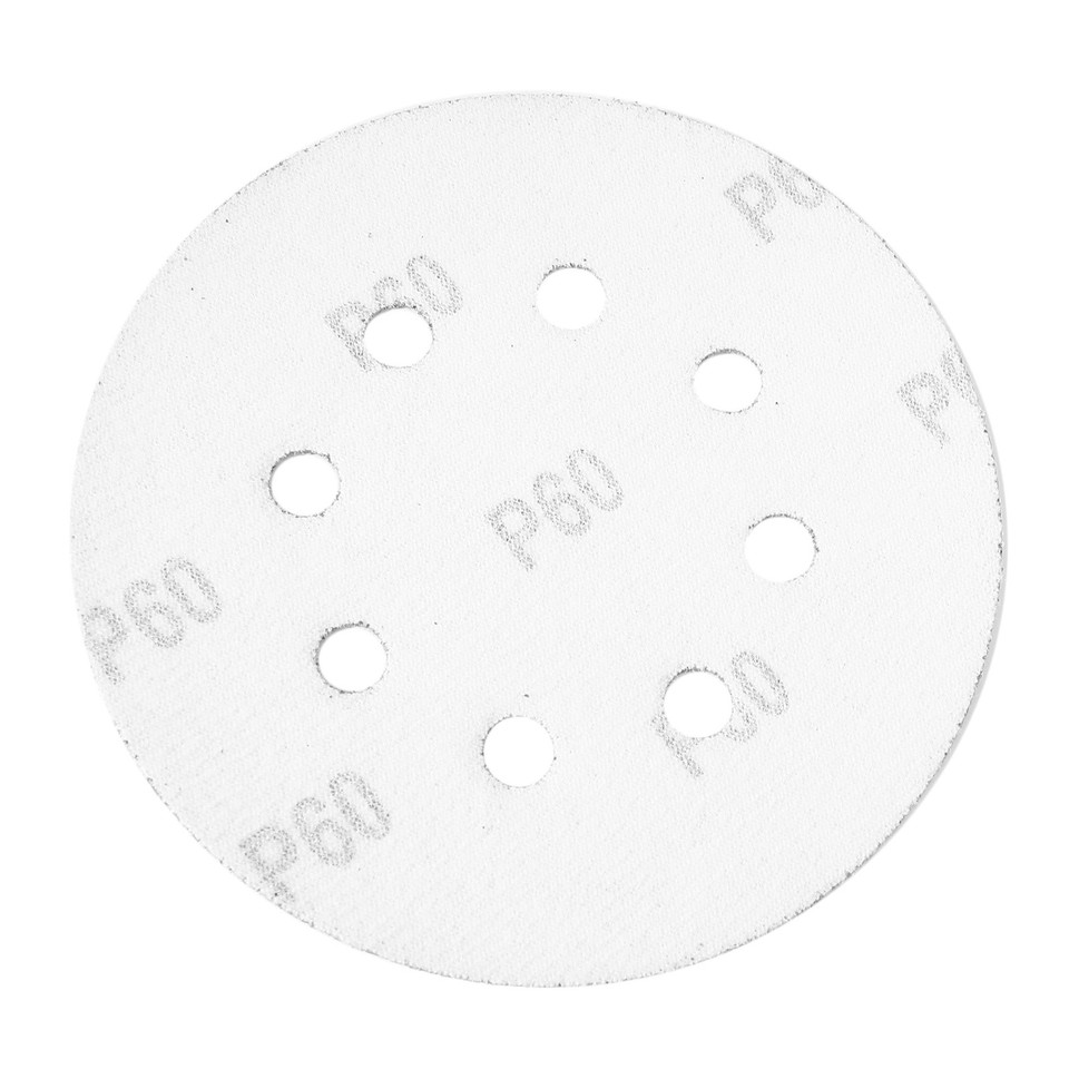 50Pcs 5 Inch 125Mm Round Sandpaper Eight Hole Disk Sand Sheets Grit3427 ...