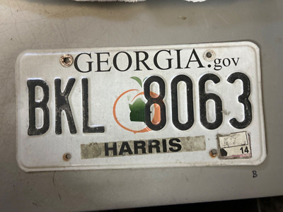 Vintage 2014 Georgia License Plate Harris | eBay