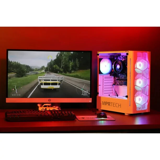 ViprTech RGB snowstorm desktop Gaming PC, AMD graphics | eBay
