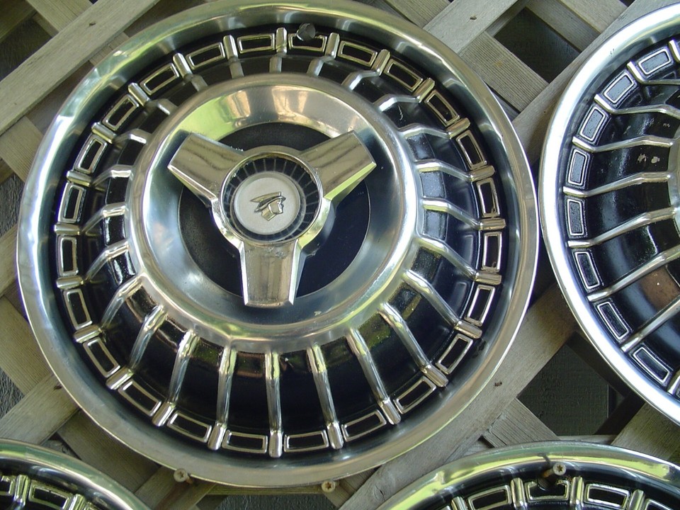 4 VINTAGE 1966 66 1967 67 FORD MERCURY MARQUIS HUBCAPS WHEEL COVERS ...