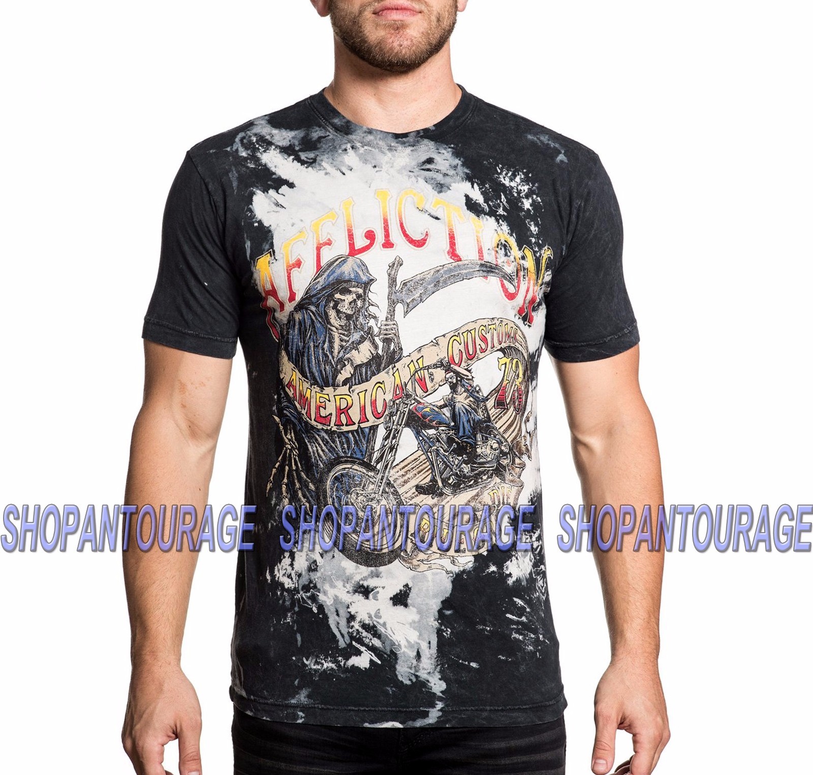 Affliction Ride Or Die A16822 New Short Sleeve Graphic Fashion T-Shirt ...