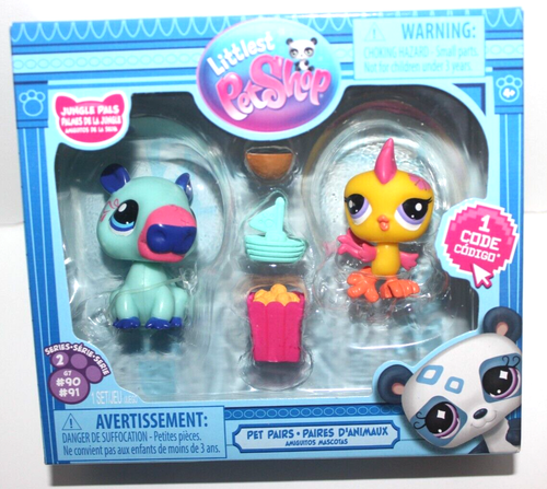 NEW Littlest Pet Shop Jungle Pals G7 Pet Pairs #90 Capybara & #91 ...