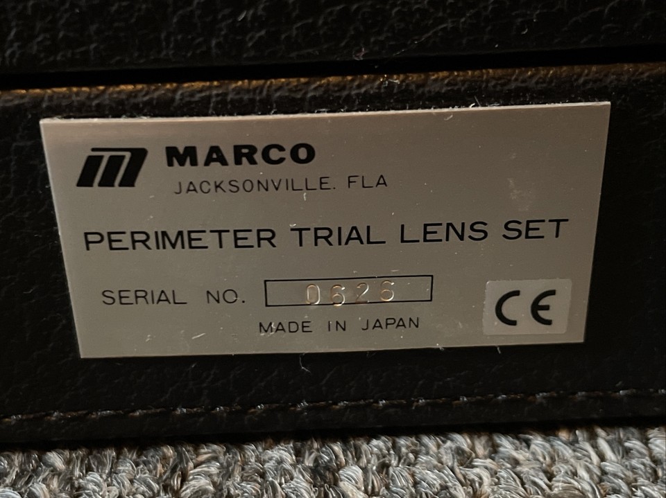 Marco Perimeter Trial Lens Set 68pc- optical metal rim ophthalmic ...