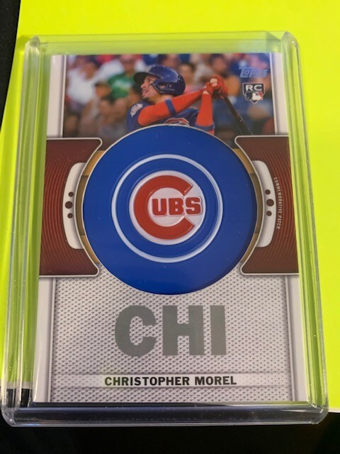 2023 TOPPS CHRISTOPHER MOREL COMMEMORATIVE TEAM LOGO PATCH RELIC CARD ...