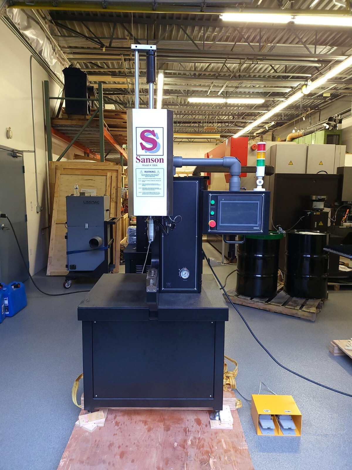 Sanson Hardware Insertion Press Machine 6 Ton 17.7" Throat Model 186A ...