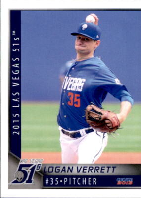 2015 Las Vegas 51s Choice 28 Logan Verrett Corpus Christi Texas TX ...
