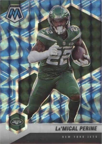 2021 Panini Mosaic - Mosaic Reactive Blue Prizm #157 La'Mical Perine ...