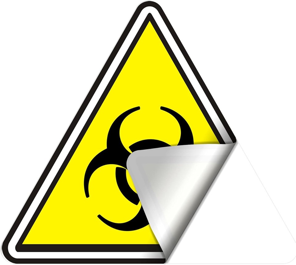 Biological Hazard (Biohazard) Risk Warning Triangle -Biohazard Risk ...