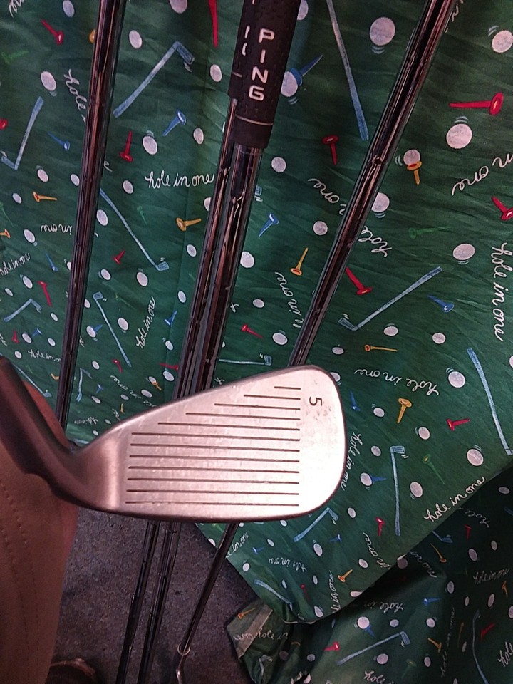 Ping G 25 Irons LEFT HAND !! 5-PW & U (7count) Stiff Flex Original ...