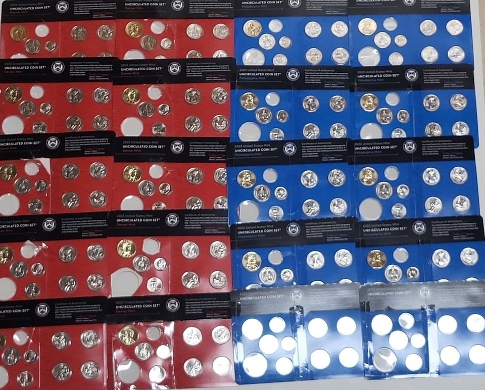 2025 P&D U.S. Mint Uncirculated Coin Set (No Penny & Kennedy) MINT SOLD ...