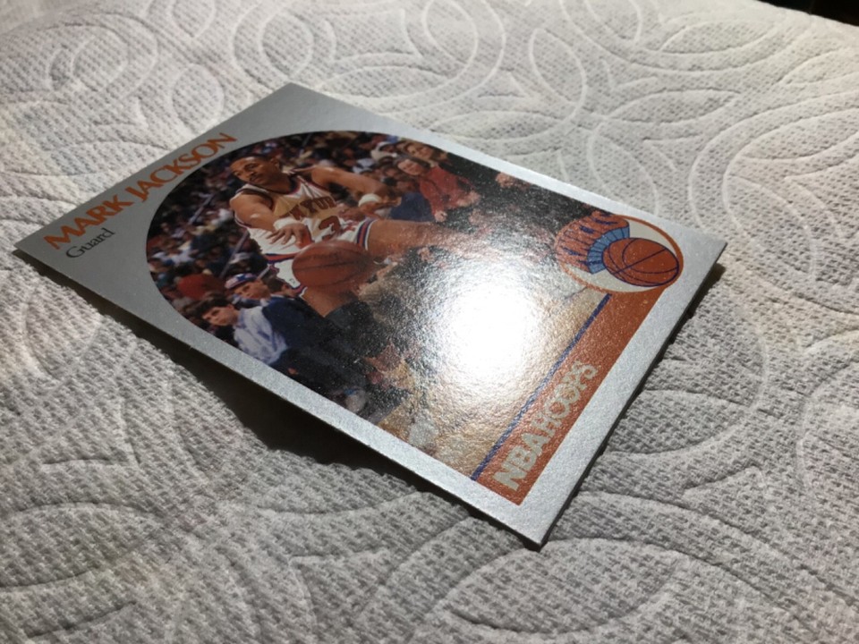 1990-1991 NBA Hoops Mark Jackson Knicks Card #205 w/ Menendez Brothers ...