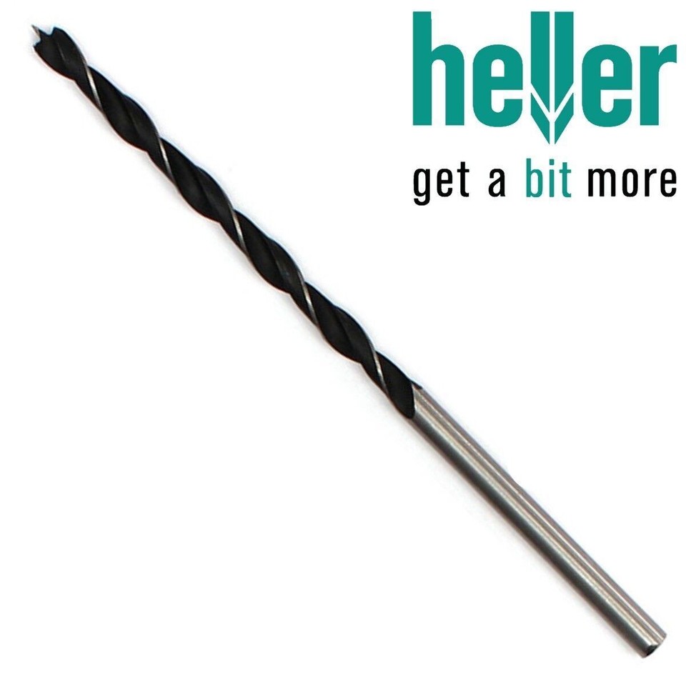 WOOD DRILL BITS Heller Premium Brad Point Lip Spur HSS Turbo Pilot ...