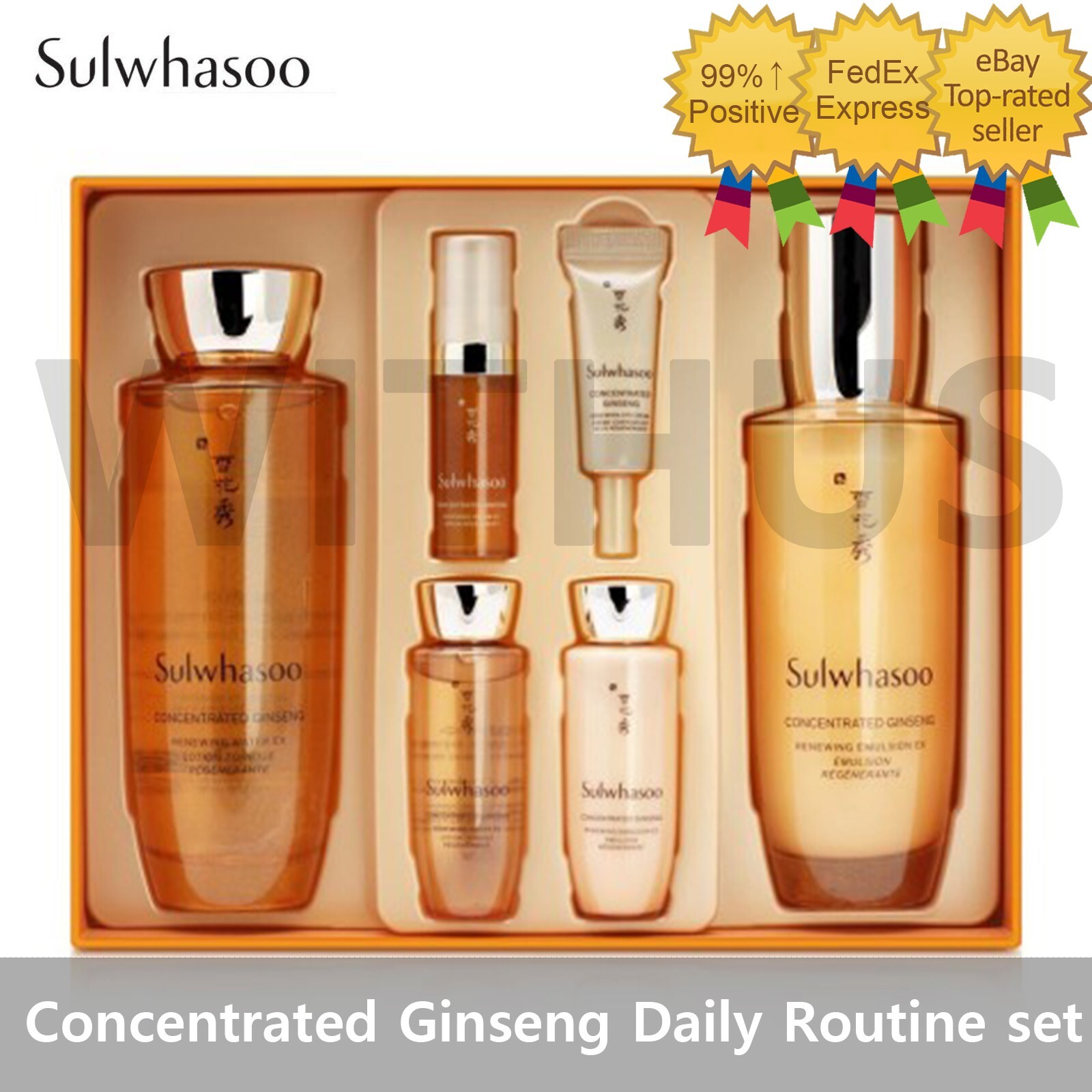 Sulwhasoo Concentrated Ginseng Daily Routine 2pcs set Emulsion Toner ...