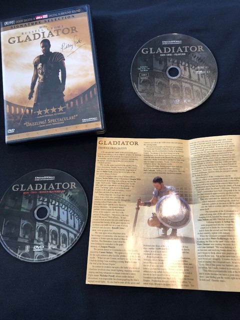 @GLADIATOR (DVD, 2000, 2-Disc Set) "SIGNATURE SELECTION" WIDESCREEN | eBay