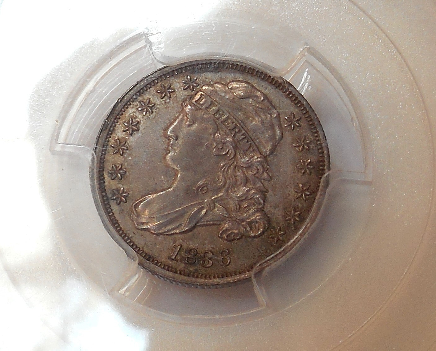 1836 JR-2 Capped Bust Dime . PCGS MS62 . Original . Old Ten Cents ...