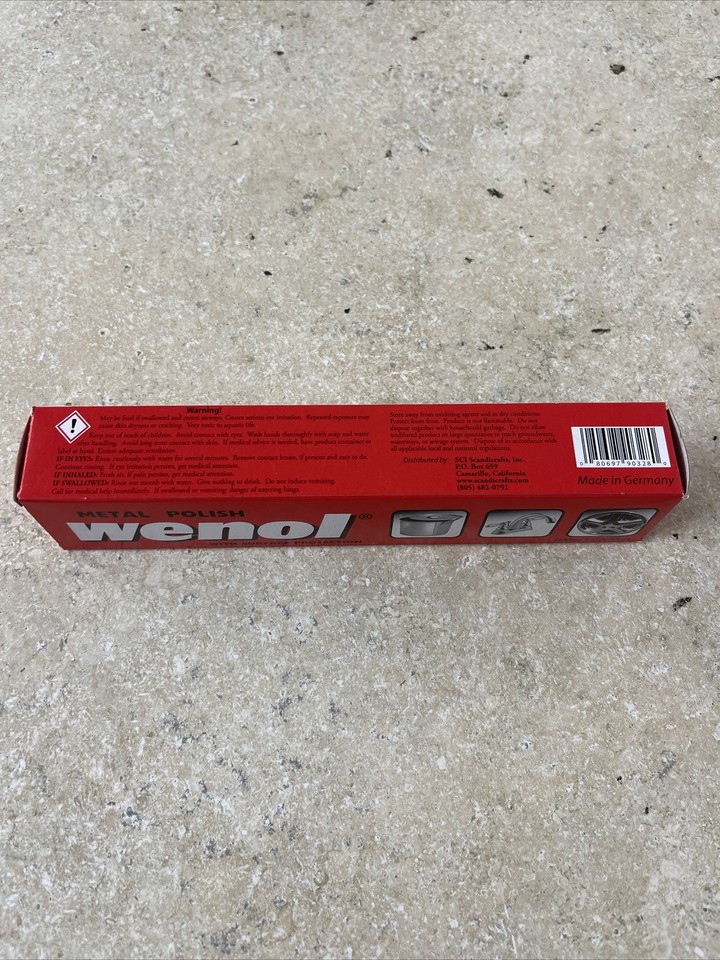 Original Red Wenol Metal Polish Surface Protection Cleans And Polishes ...