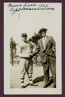 1933 Rabbit Maranville Boston Braves Original Snapshot Photo | eBay