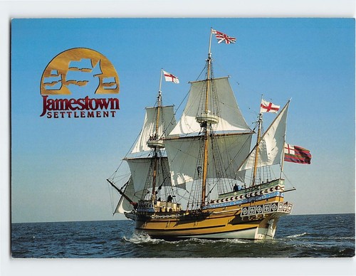 Postcard Susan Constant Under Sail Jamestown Settlement Williamsburg VA ...